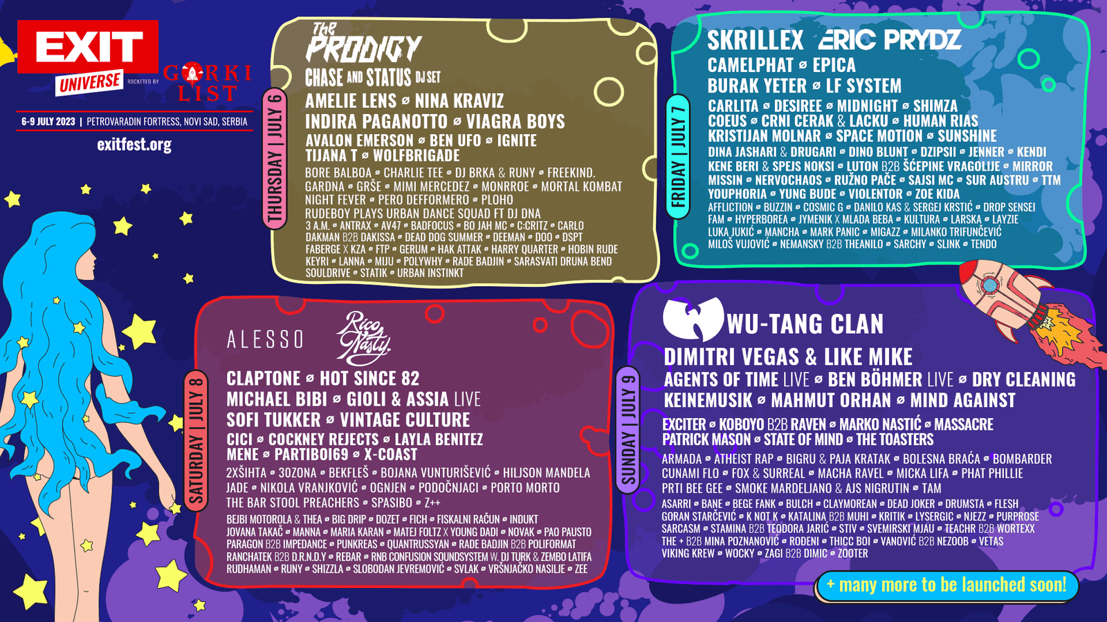 EXIT Festival Announced Lineup For 2023 - Techno Airlines