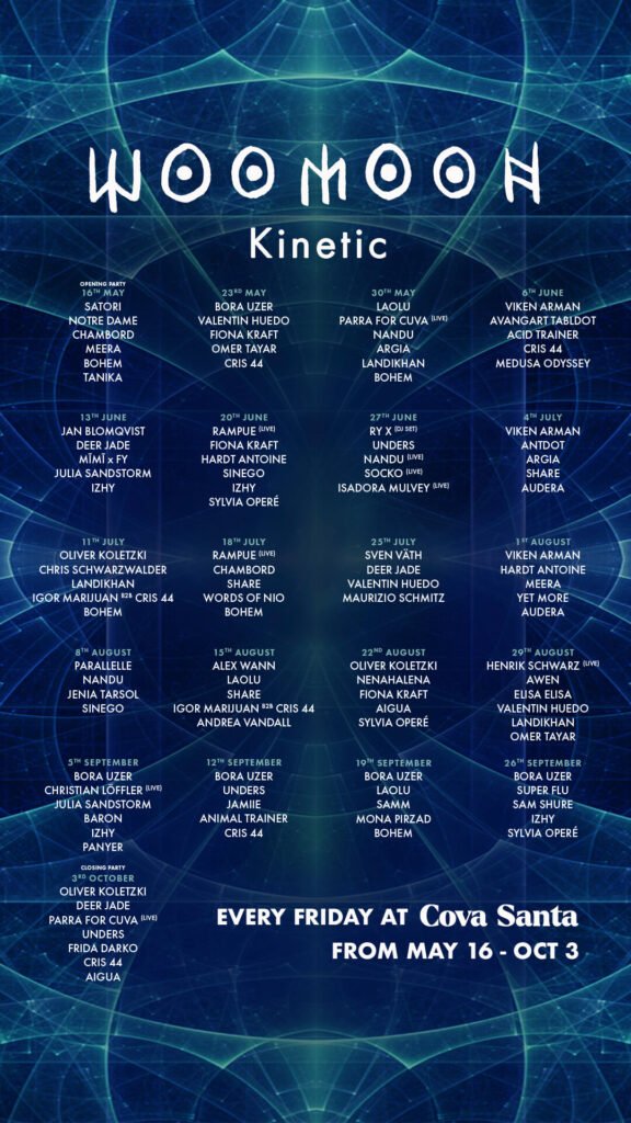 Experience WooMooN's Kinetic Journey at Cova Santa Ibiza 2025 - Techno ...